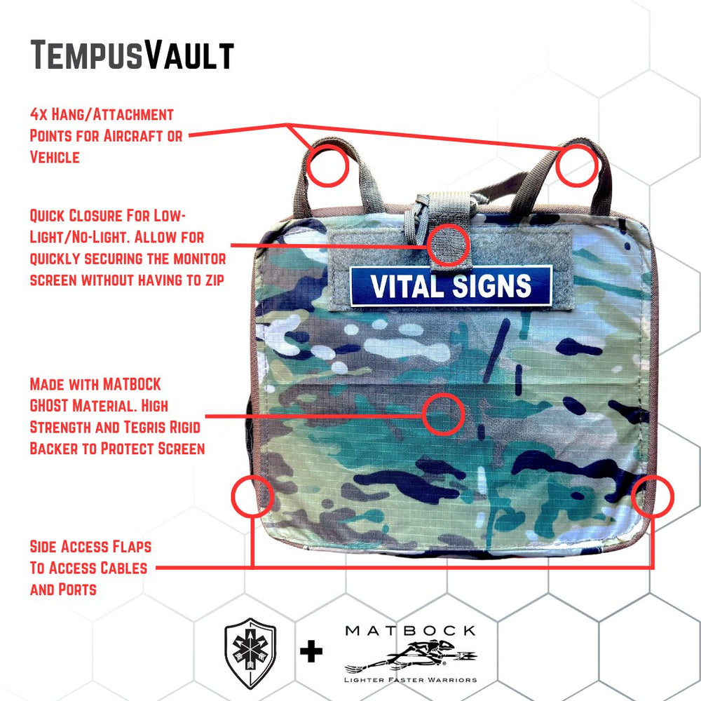 TempusVault- Operationally Optimized TEMPUS Monitor Pouch